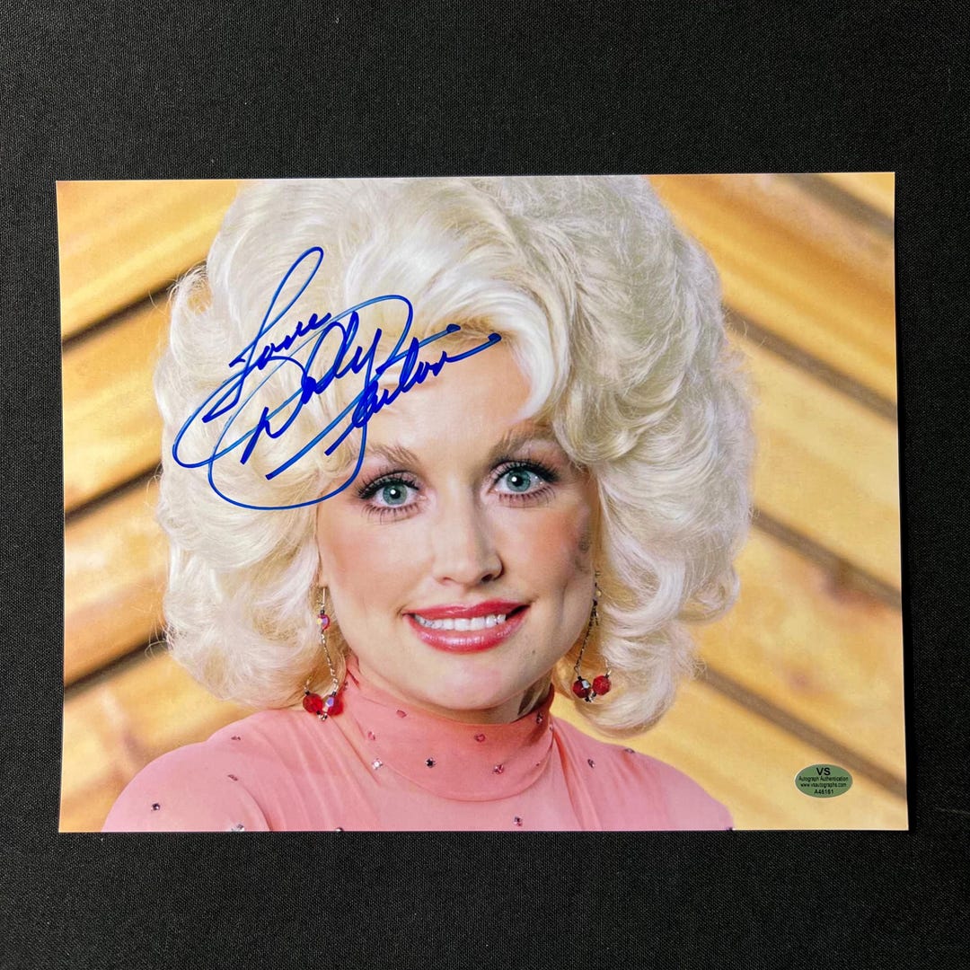 Dolly Parton Signed Autographed Photo 8.5x11 Celebrity Autograph - Etsy