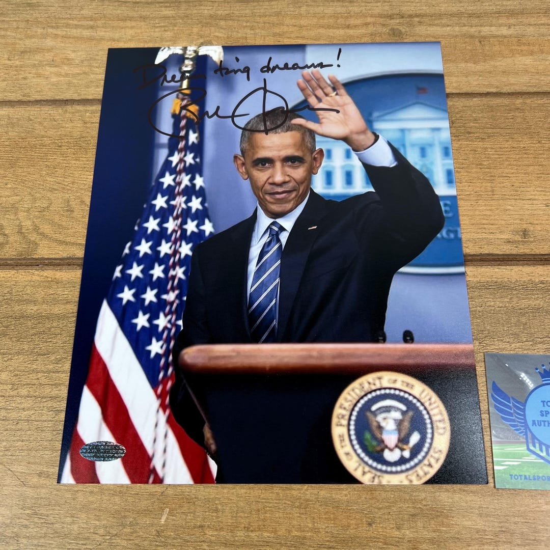 President Barack Obama Signed 8x10 Photo Autographed 44 Authentic COA ...