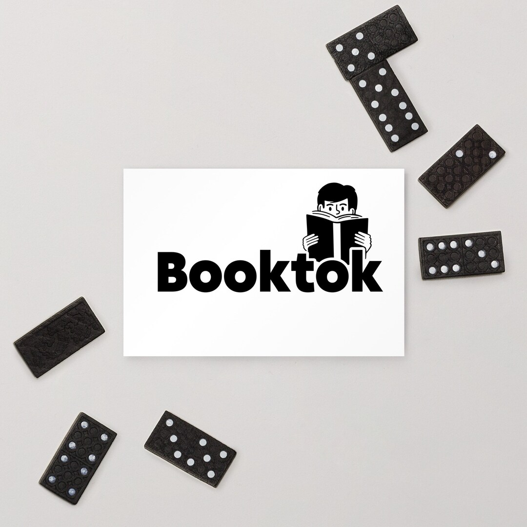 Booktok Man Reading Dark Standard Postcard - Etsy