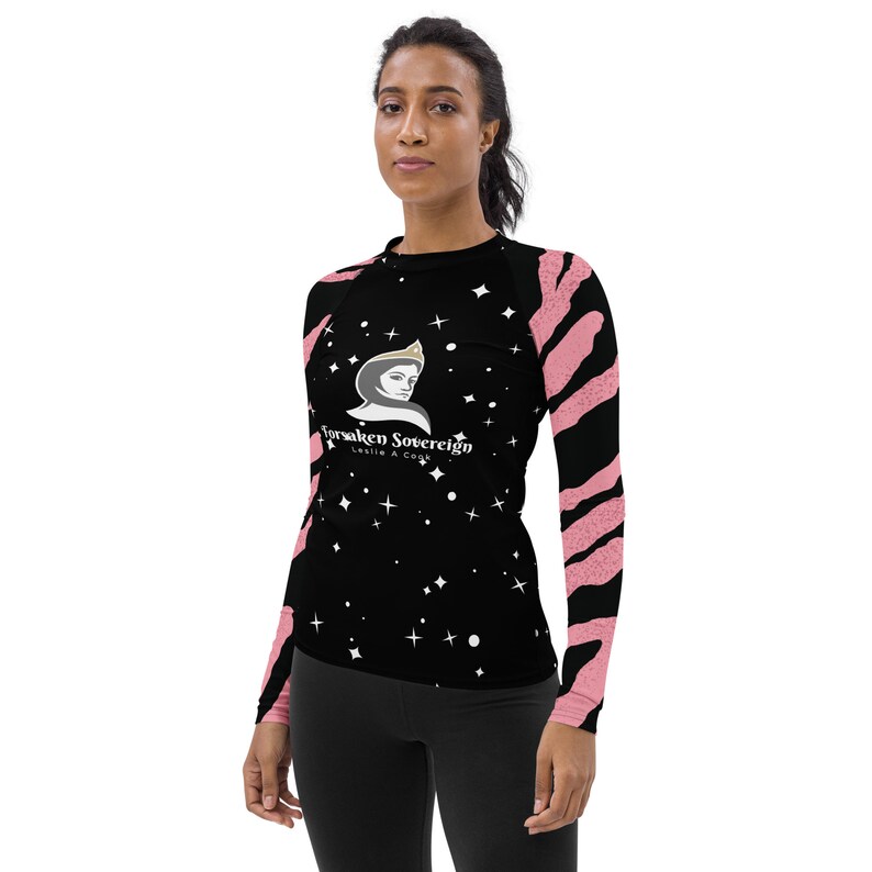 Forsaken Sovereign Pink Tiger Stripes Women's Rash Guard - Etsy