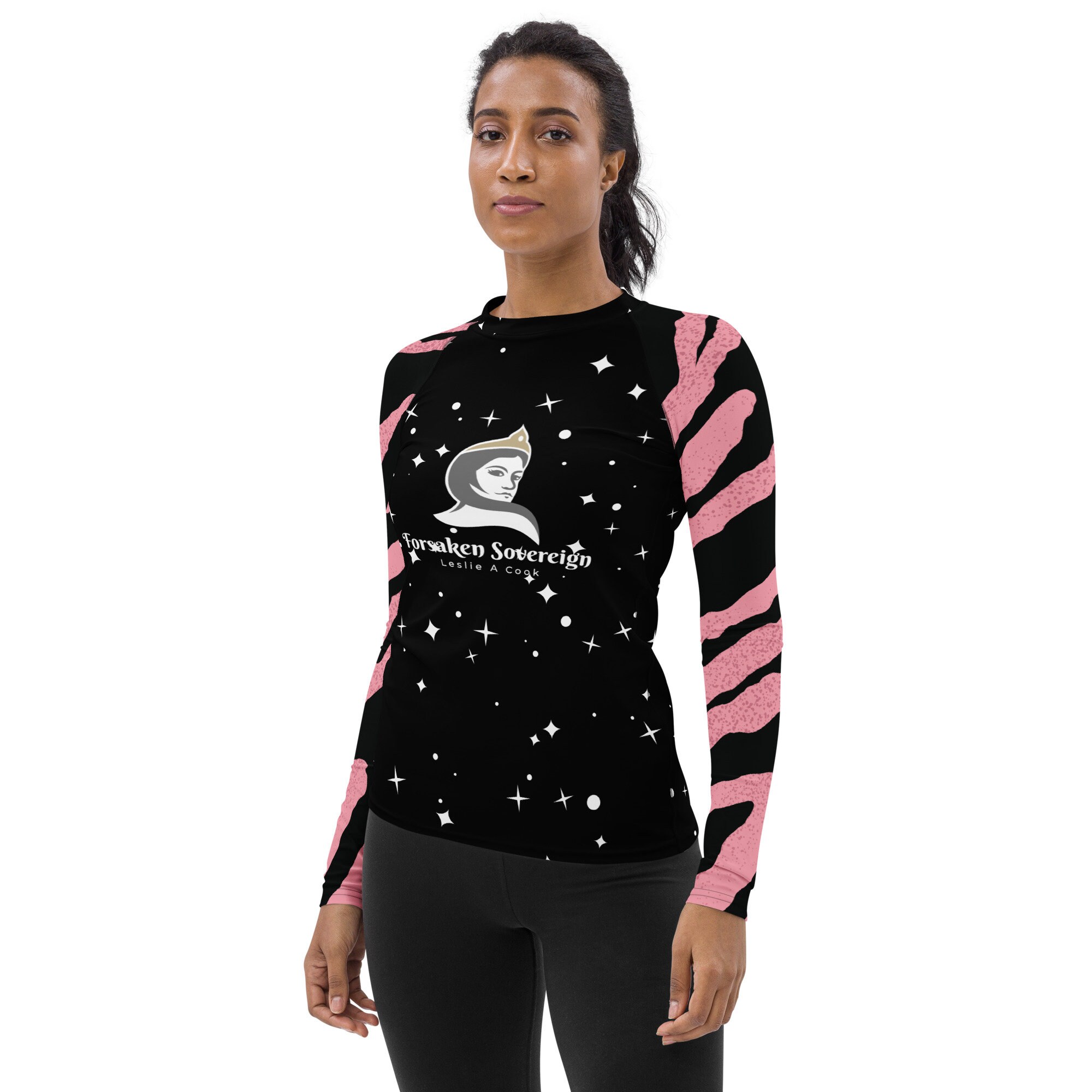 Forsaken Sovereign Pink Tiger Stripes Women's Rash Guard - Etsy