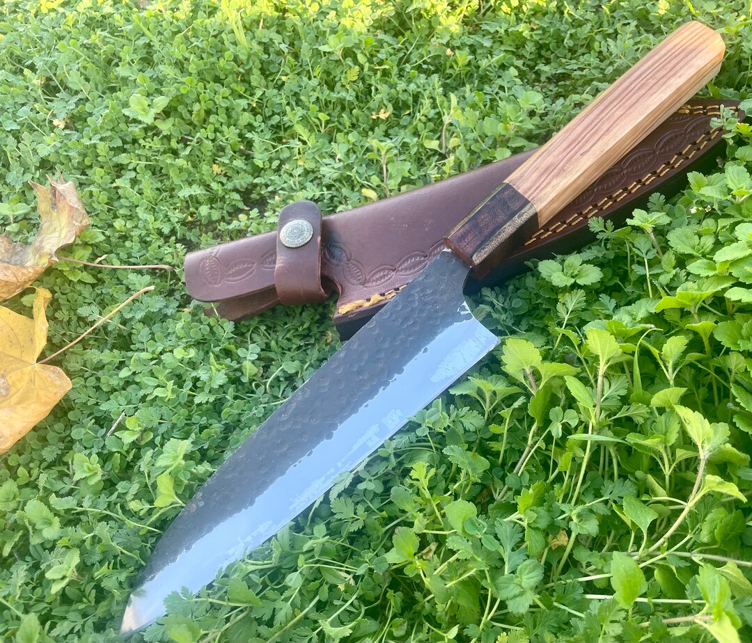 Japanese Kiritsuke Style Handel, Handmade Kitchen/ Chef Knife-high ...