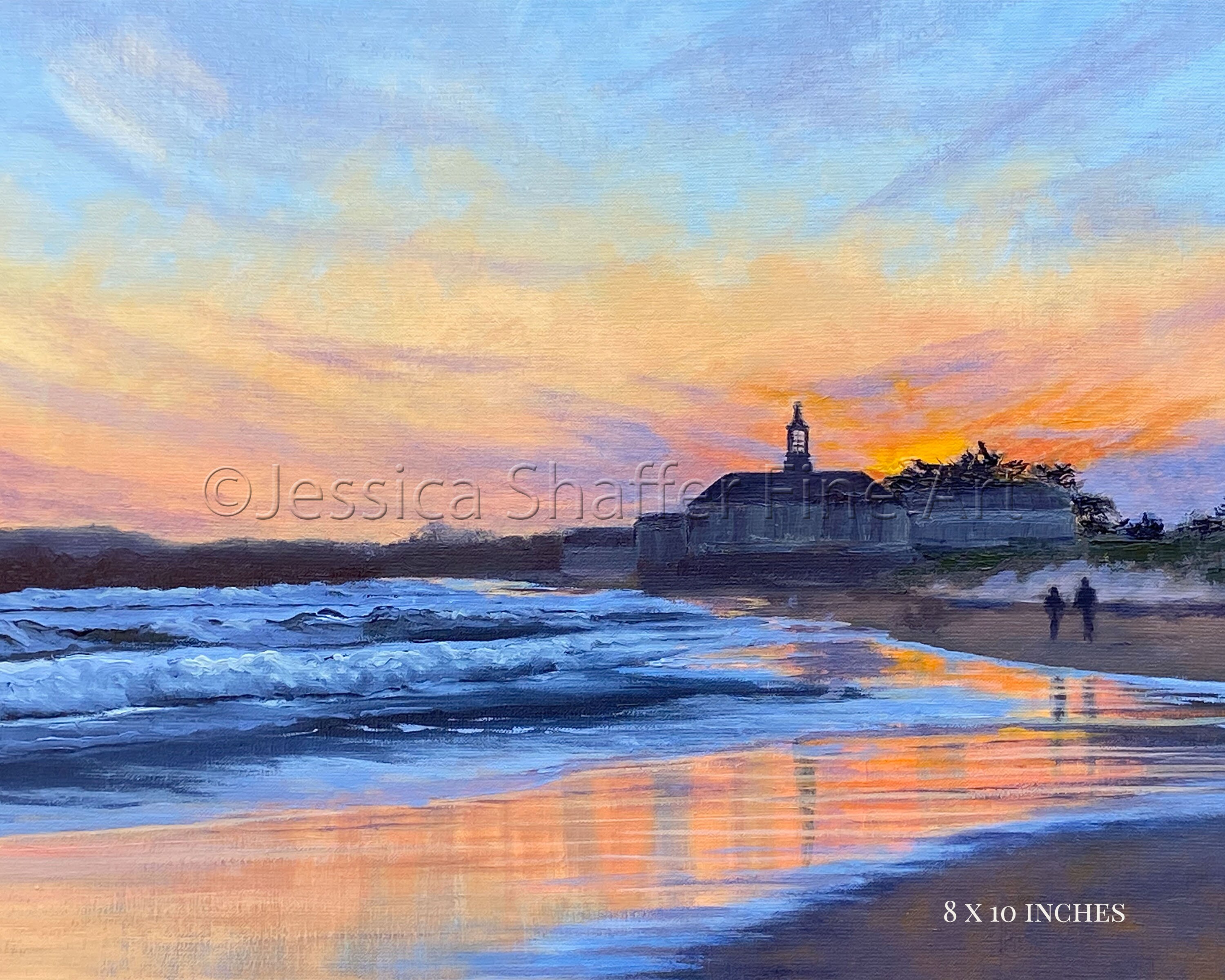 Sunset Narragansett Beach Fine Art Print, Rhode Island Dunes Club Wall ...
