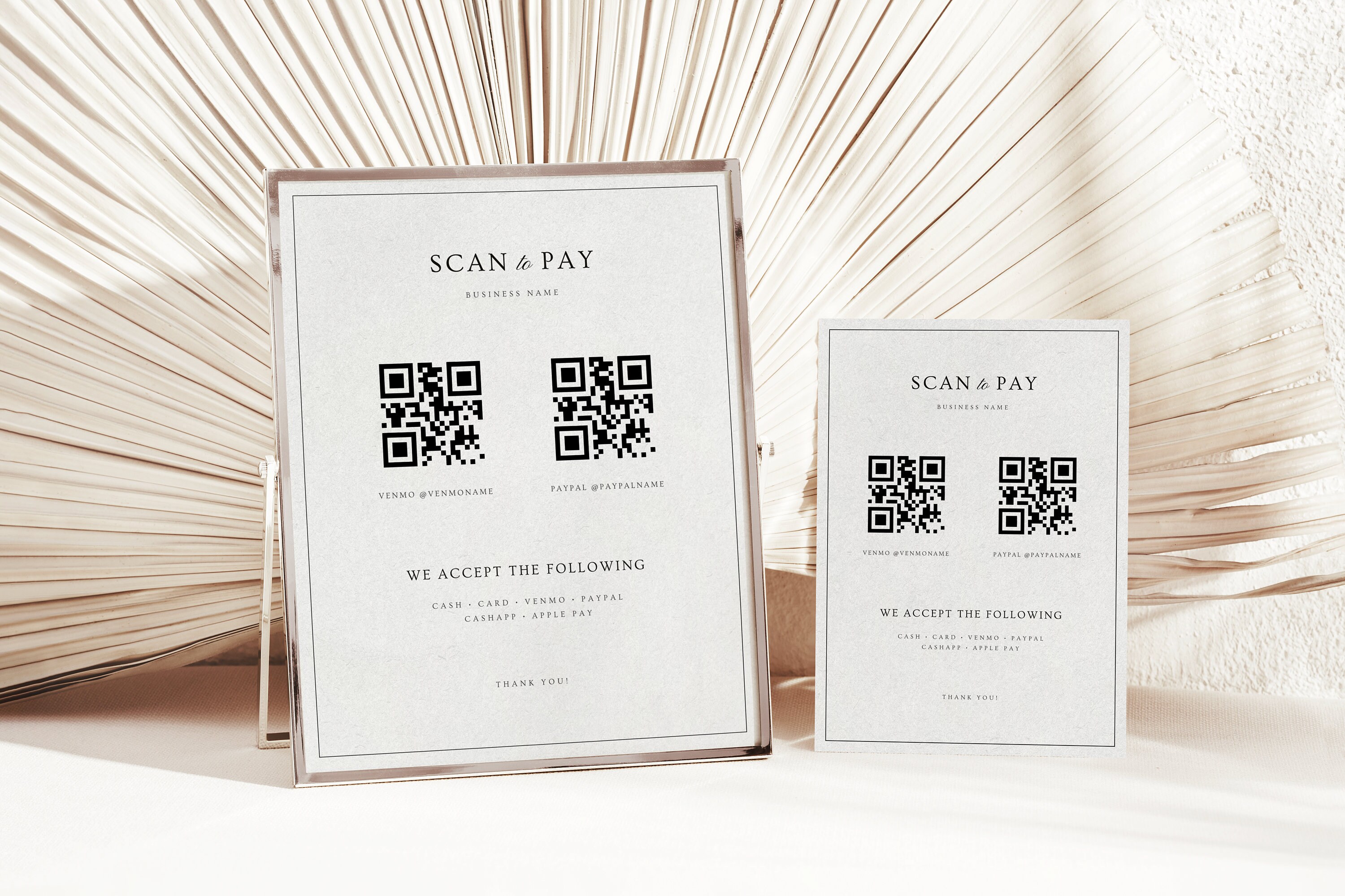 Scan to Pay Template, Scan to Pay Printable, Scan to Pay Sign, Canva QR ...
