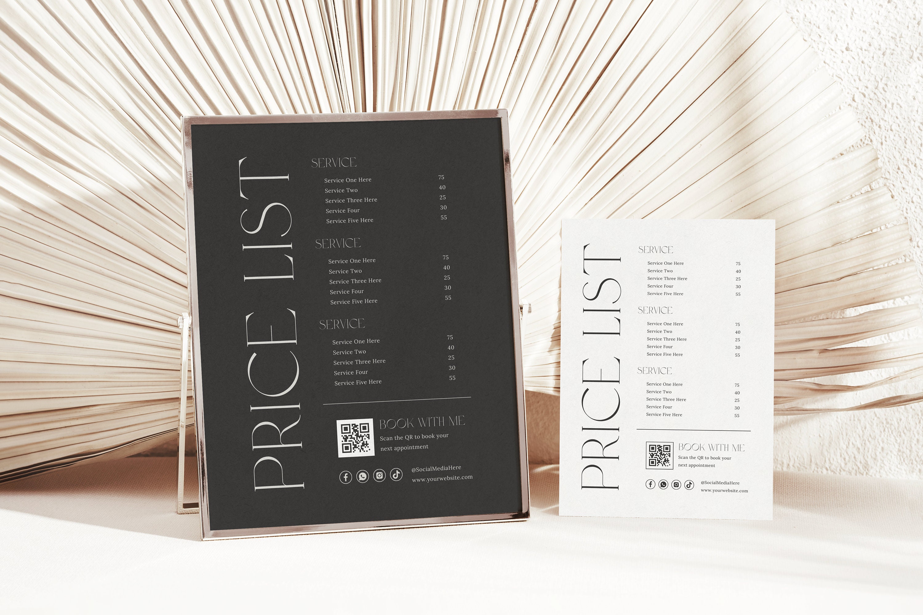 Price List Template Editable Price List Flyer Price List - Etsy Canada