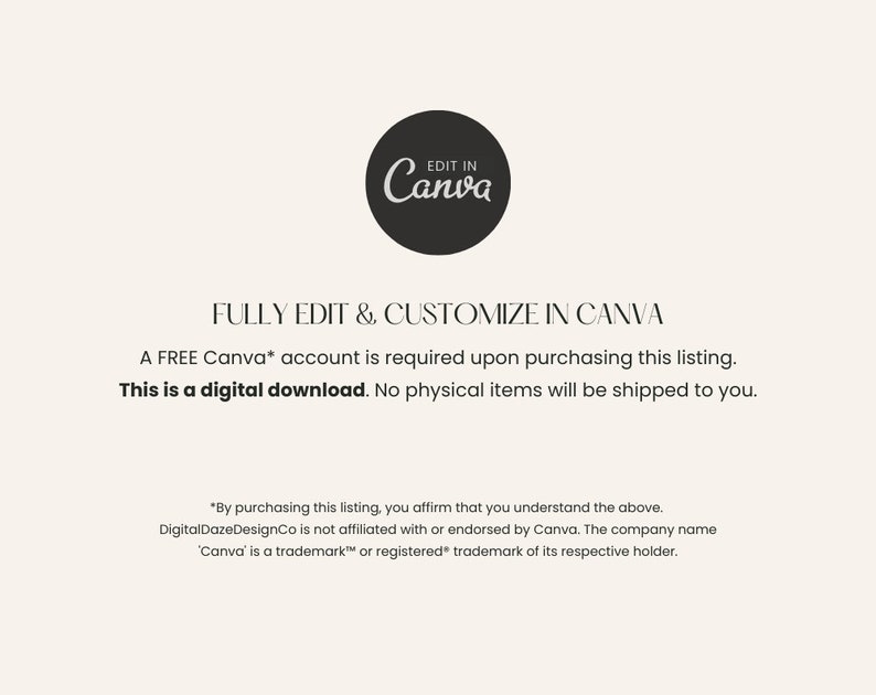 Small Business Referral Card, Canva Template, Instant Download ...
