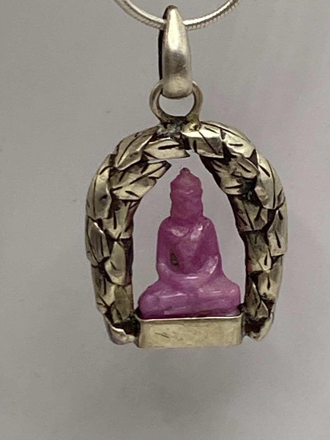 Buddha Pendant, Lord Buddha,handcrafted,sterling Silver,ruby Carved ...