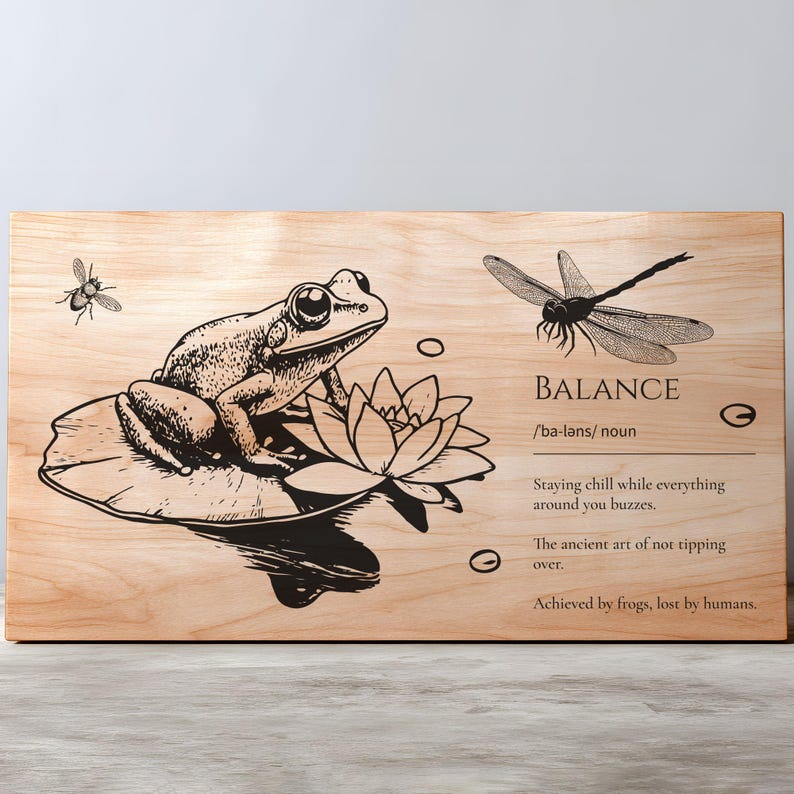 Balance Definition SVG Board, Frog Svg Laser, Charcuterie PNG, Cutting ...