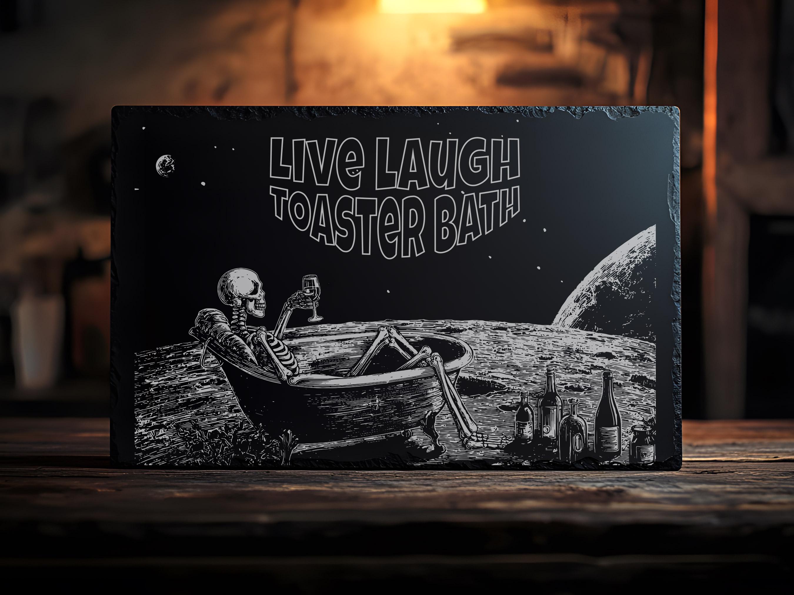 Live Laugh Slate Engraving SVG, PNG, Laser Engraved Svg, Humorous Funny ...
