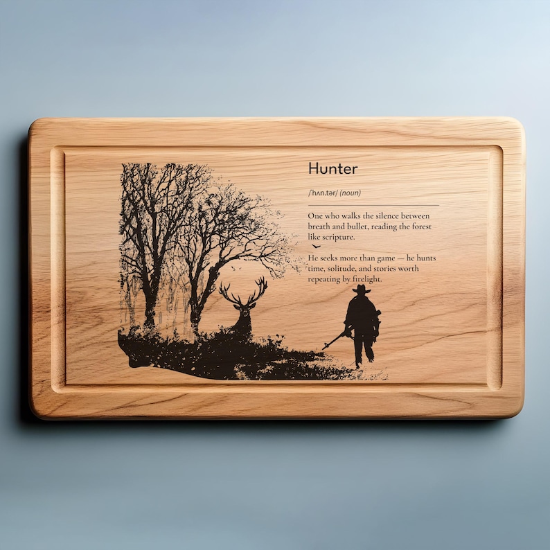 Rustic Hunter Definition SVG, Hunting Quote PNG for Laser Engraving ...