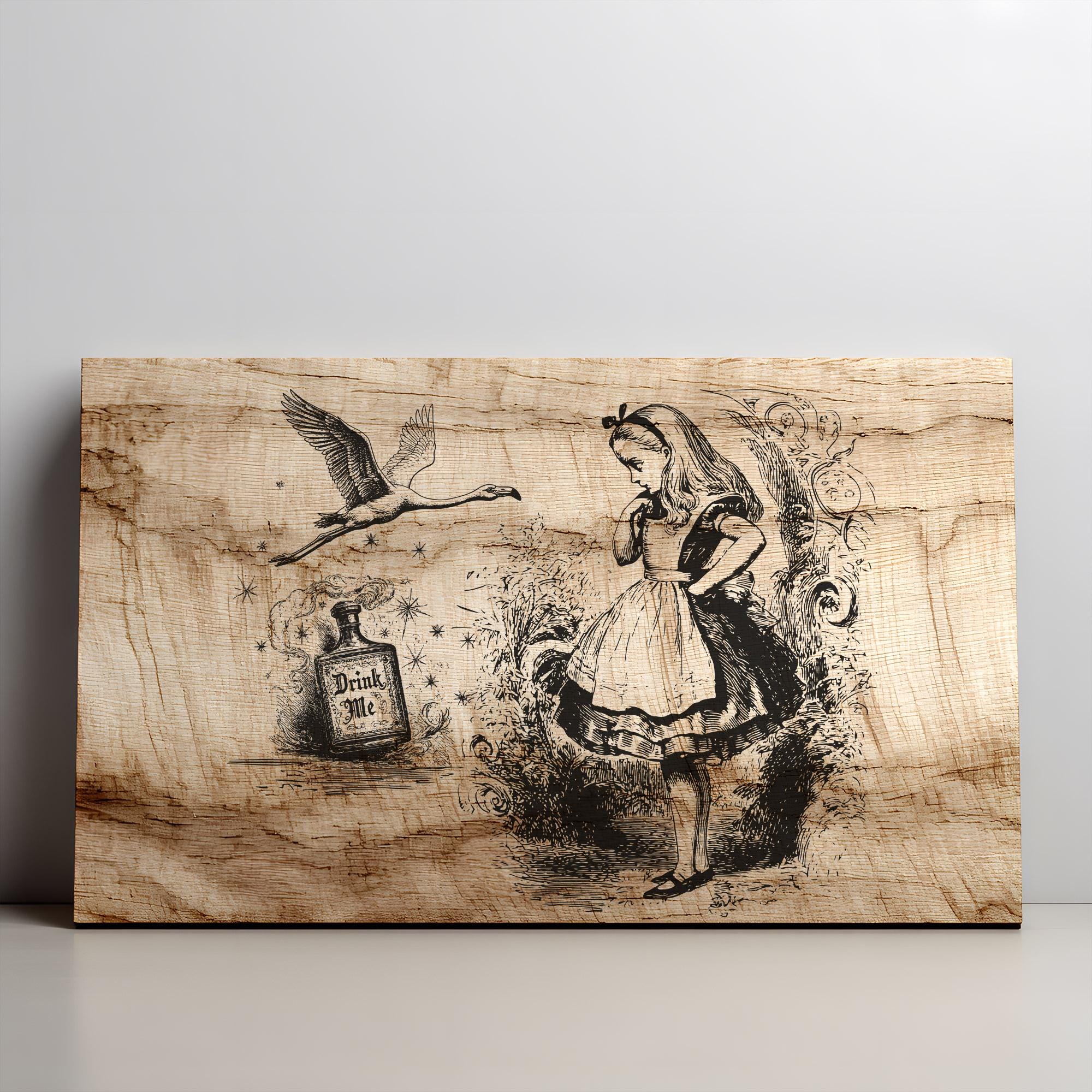 Alice Drink Me Sign Svg Png, Alice in Wonderland Wall Art, Vintage ...