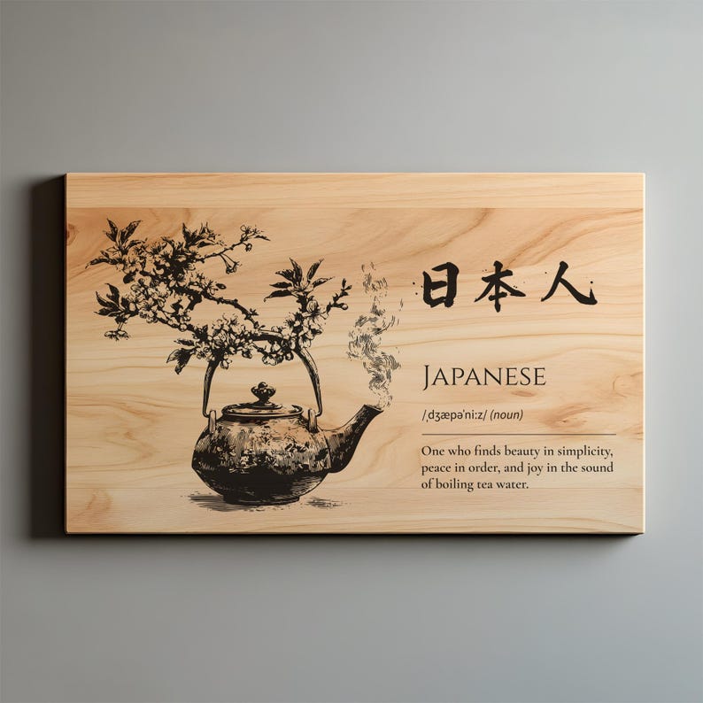 Japanese Definition Board SVG PNG, Asian Inspired Art, Japanese Signs ...