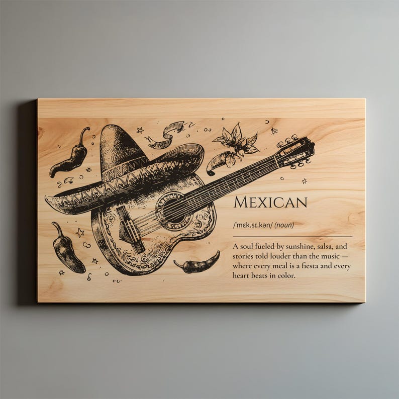 Mexican Definition Svg Png, Latin Art, Charcuterie, Cutting Board Svg ...