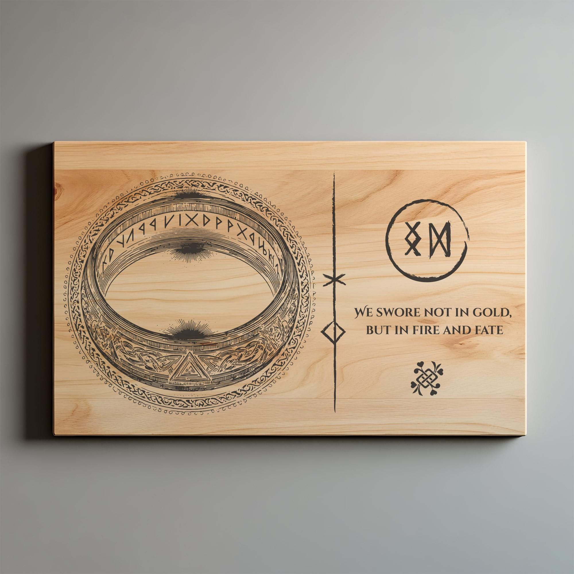 Viking Oath Ring SVG | Norse Wedding Band Engraving | Laser/cnc Vector ...