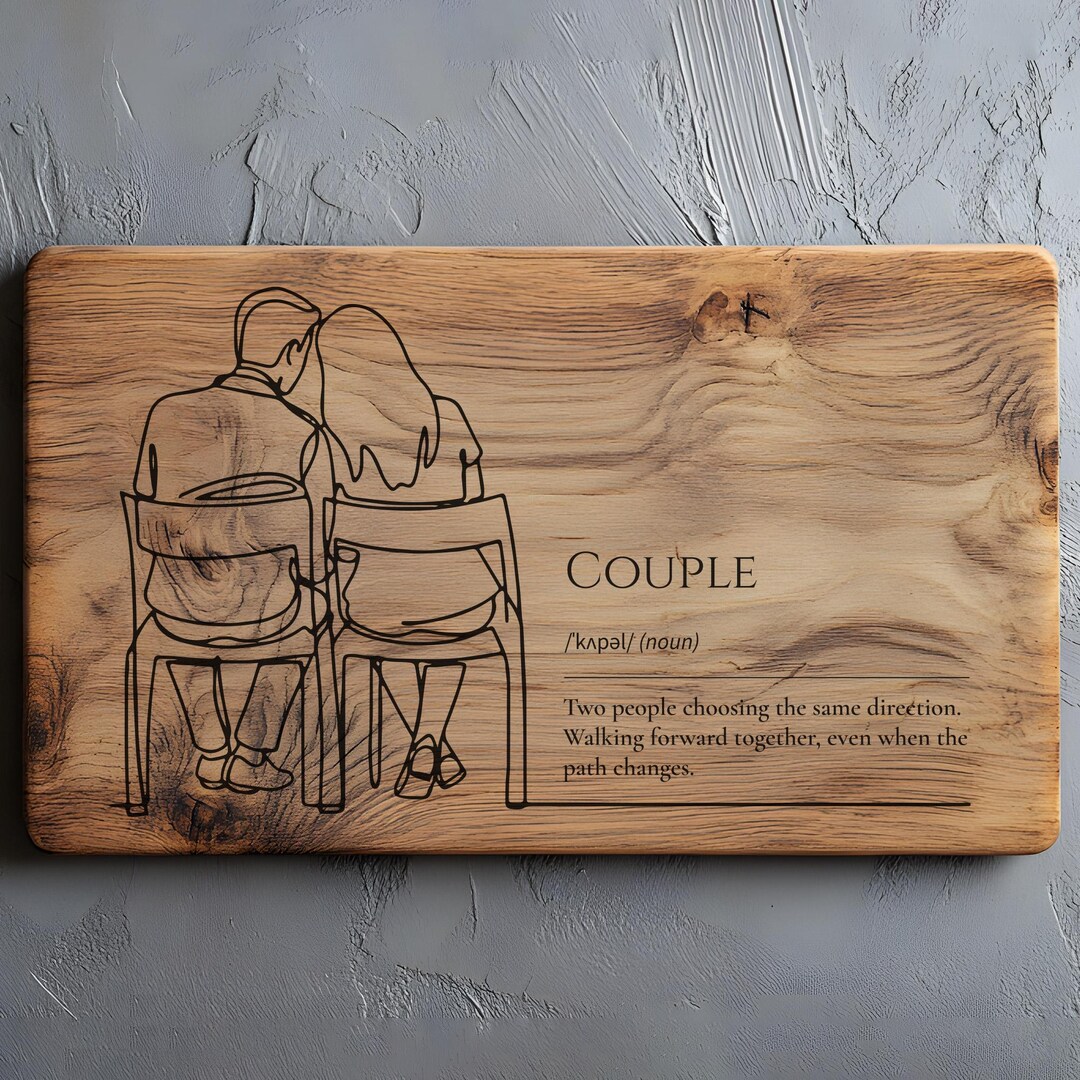 Couple Definition Sign, SVG Board, Charcuterie, Cutting Board, Engraved ...