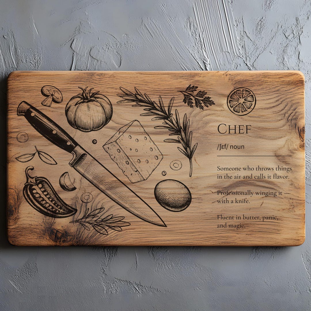 Chef Gifts Cutting Board, Definition Svg, Png, Charcuterie, Cutting ...