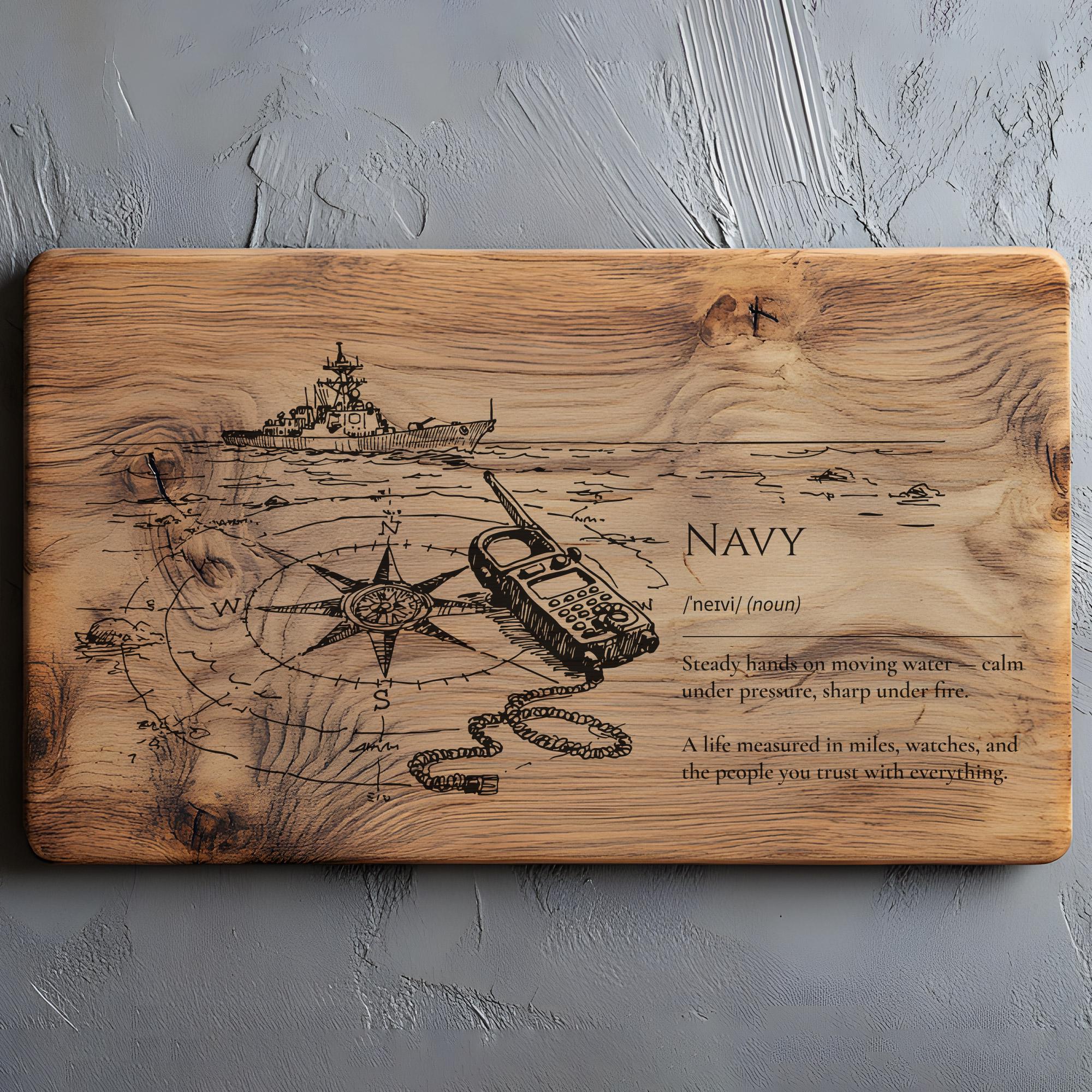 Navy Definition SVG PNG, US Navy Wall Sign, Sailor Gift Laser Engraving ...