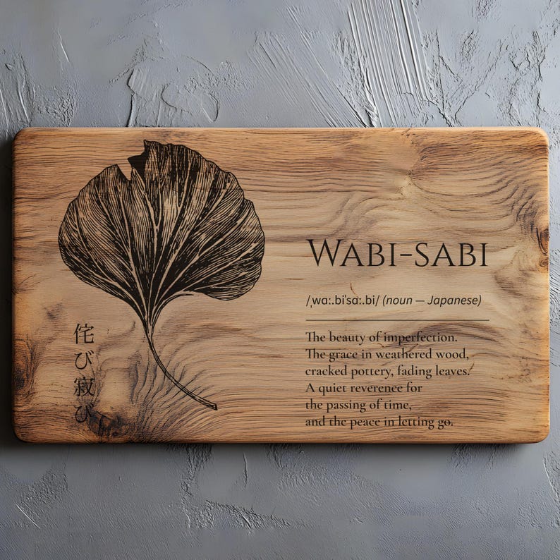 Wabi Sabi Definition, Charcuterie Cutting Board Laser Engrave SVG, PNG ...