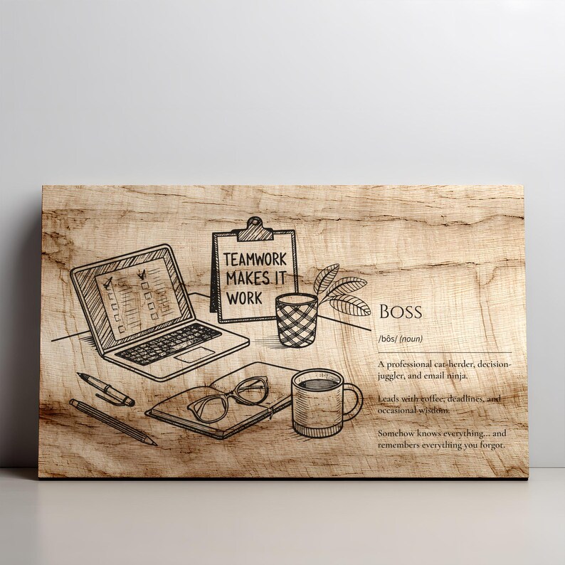 Boss Definition SVG PNG | Office Gift Laser Engraving File | Manager ...
