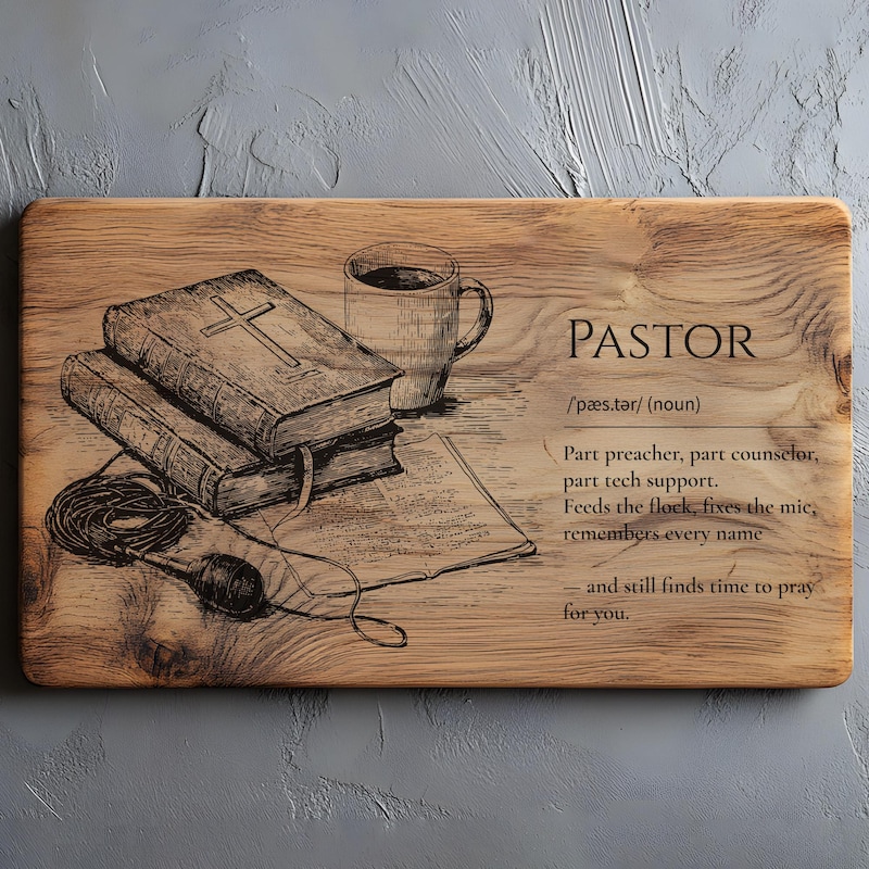 Pastor Svg Laser Files - Etsy