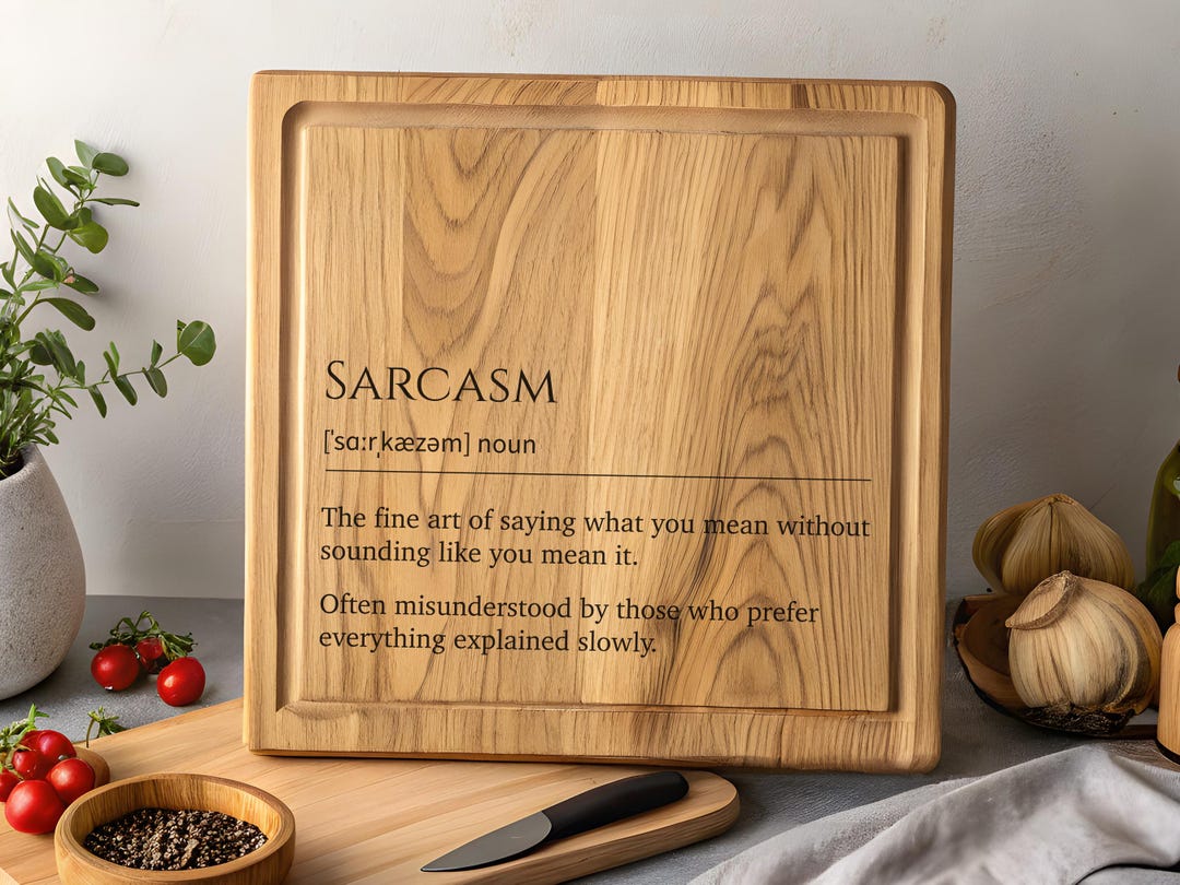 Sarcasm Definition Sign SVG PNG, Witty Quote Wall Decor, Funny Gift for ...