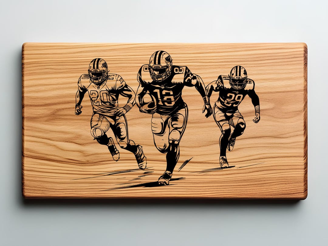 Football Charcuterie, Football Team Cutting Board Laser Engrave SVG ...