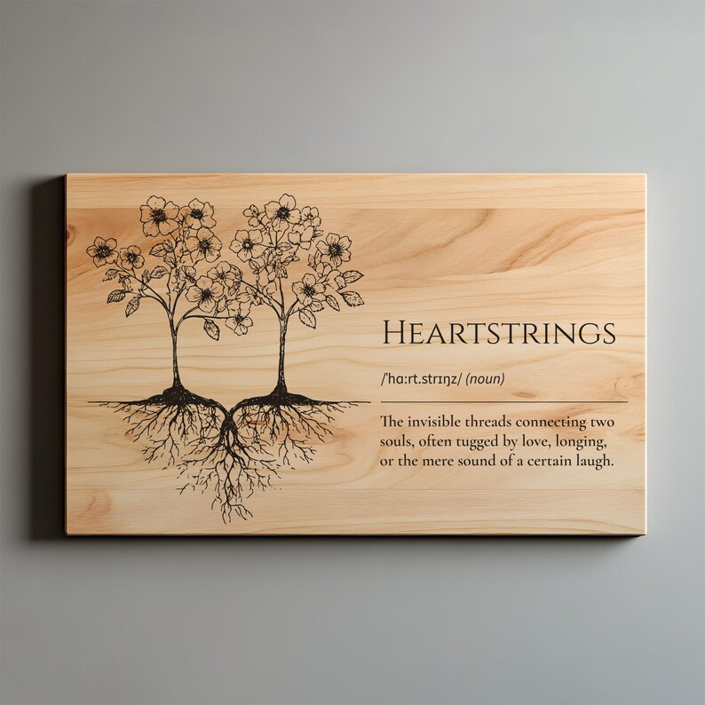 Heartstrings, Wall Decor SVG, PNG, Wedding Unity, Engagement Design ...
