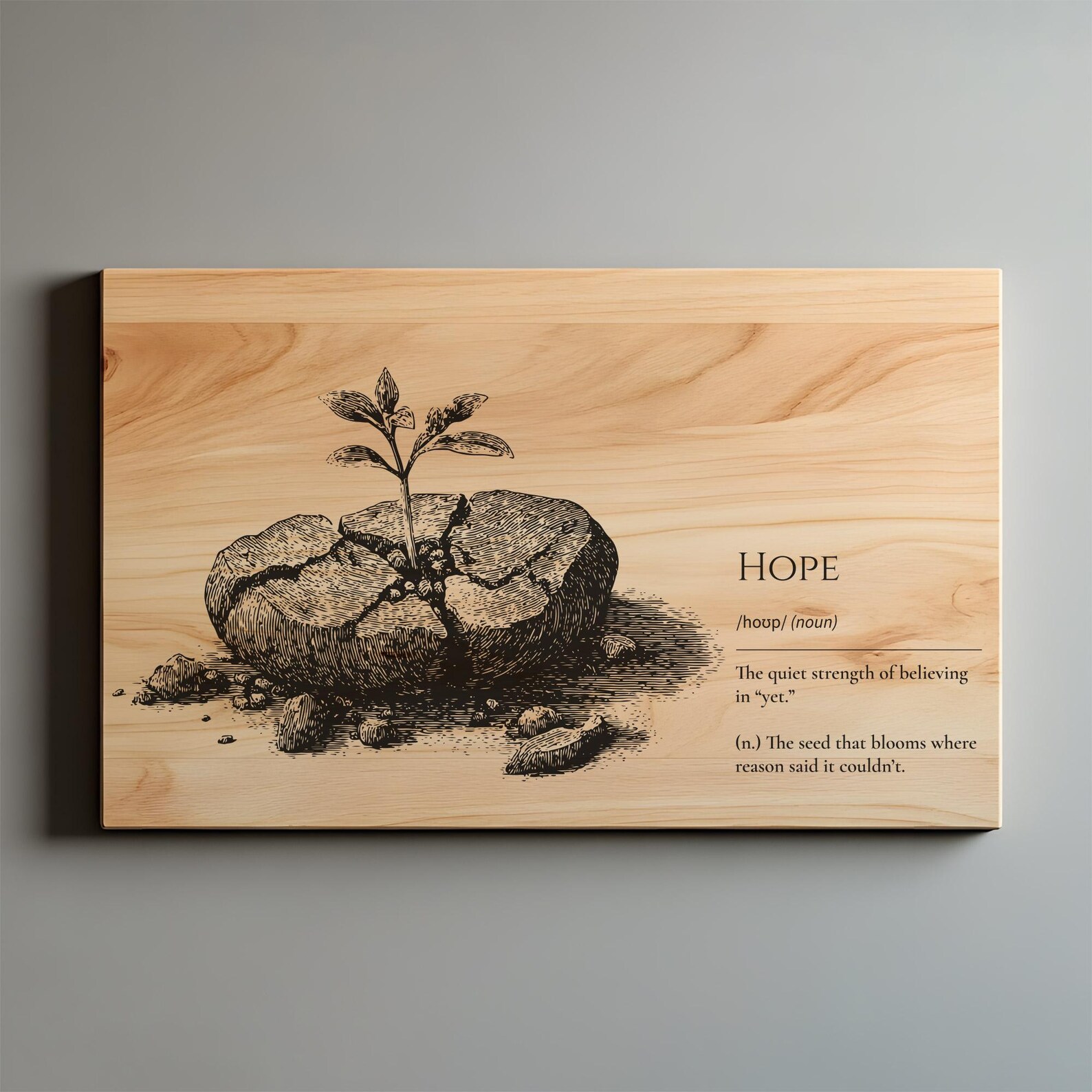 Hope SVG Board, Hope Definition Svg, Charcuterie, Cutting Board, Laser ...