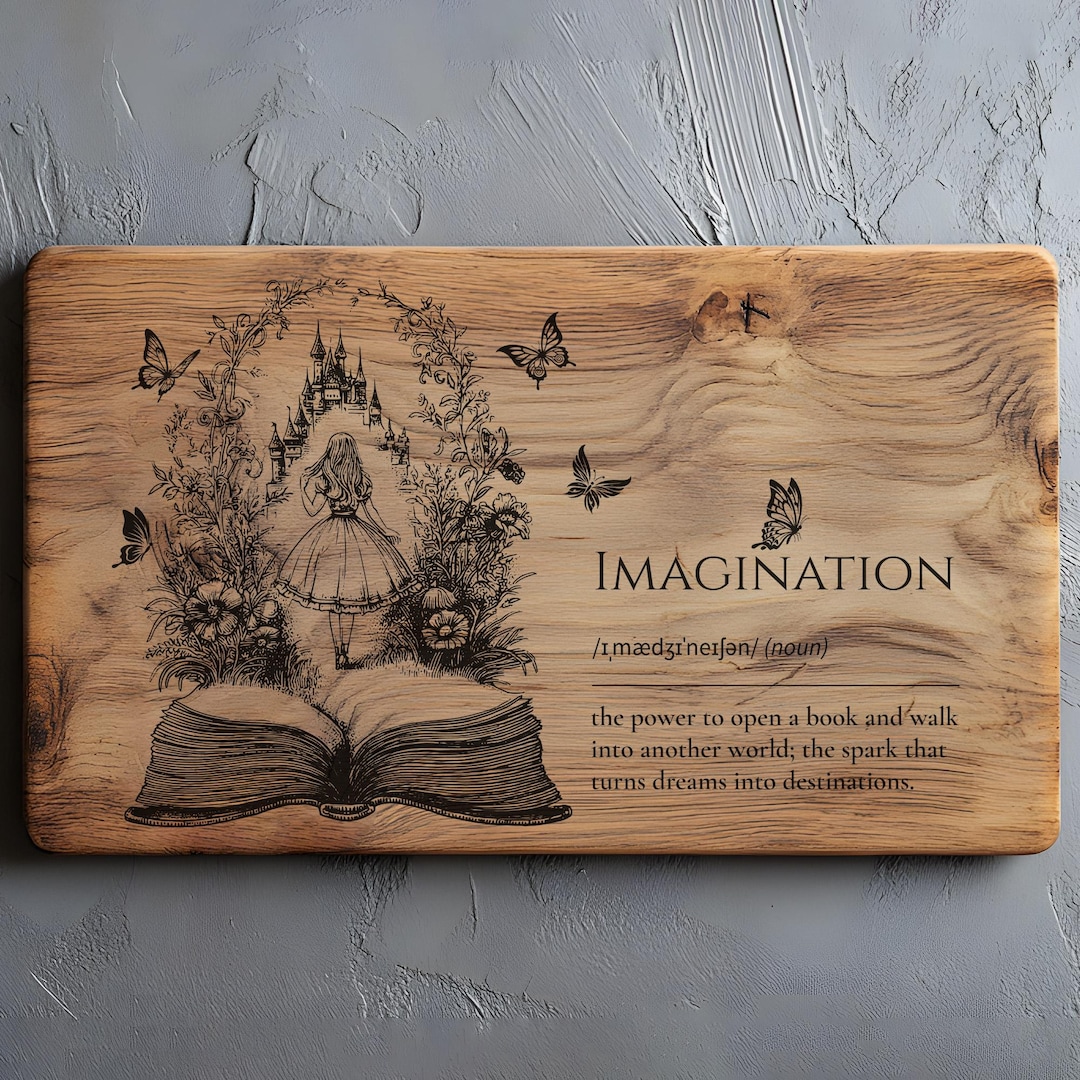 Imagination Definition SVG PNG, Dreamy Wall Art, Book Lover Sign ...