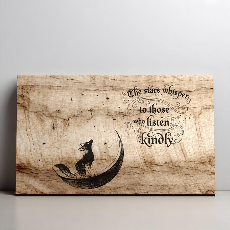 Stars Whisper Svg Png, Little Prince Inspired Art, Cutting Board Laser ...