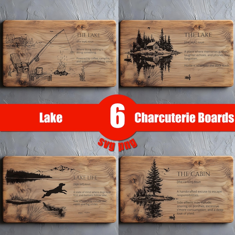 Lakes and Land Svg - Etsy