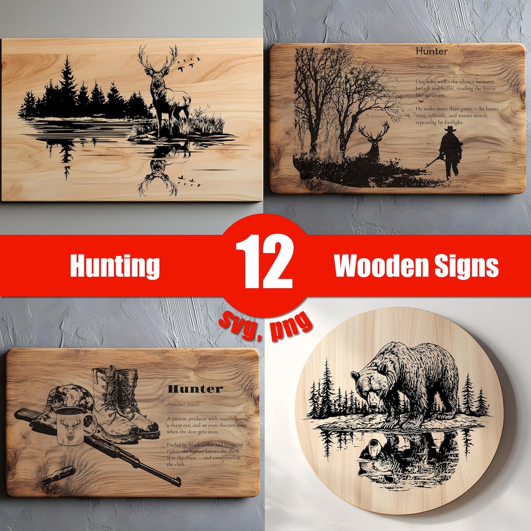 Hunting Bundles Charcuterie, Cutting Board, Laser Engrave SVG File ...