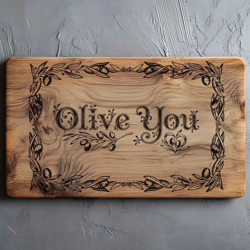 Olive You Sign - Etsy