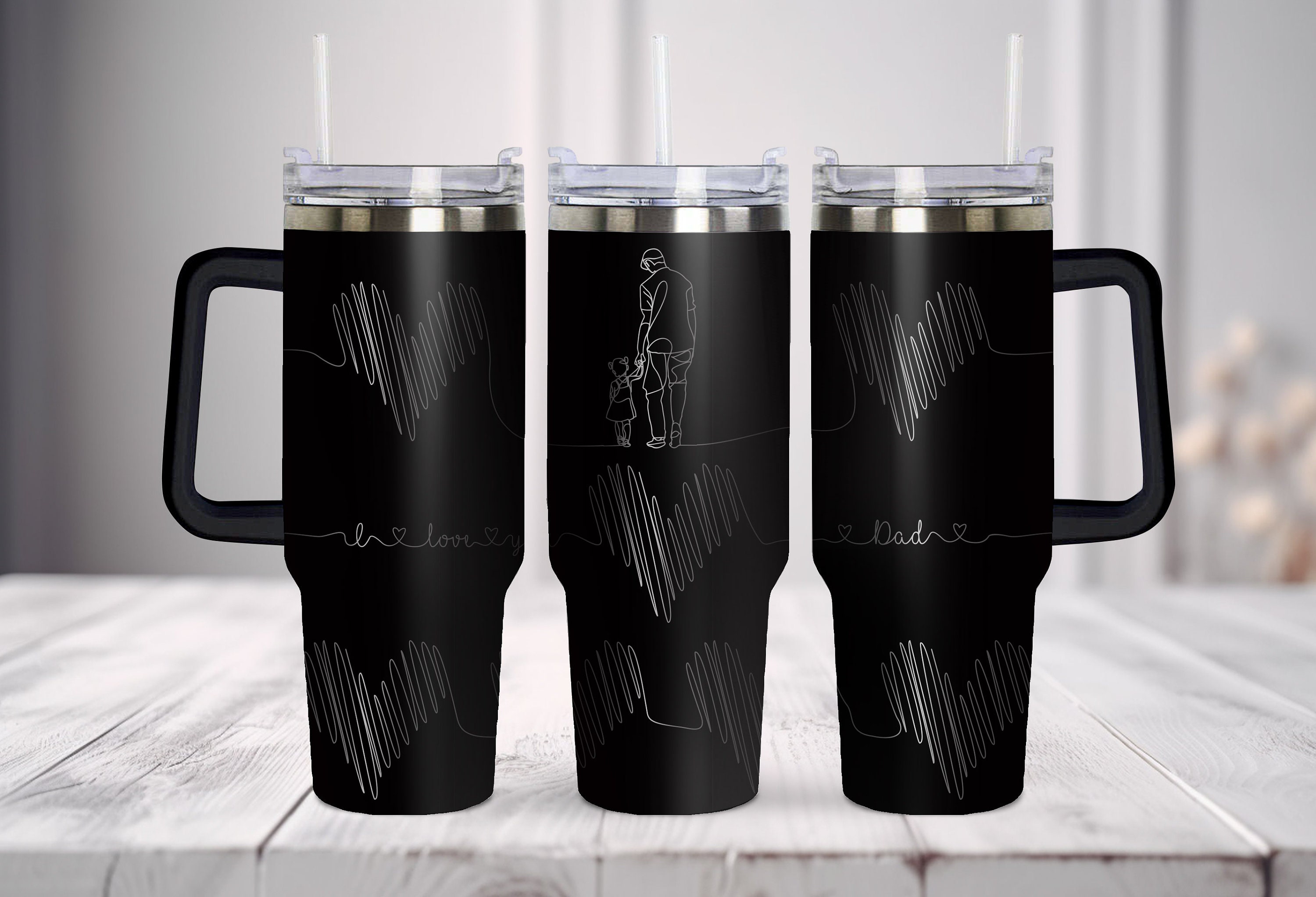 Dad Tumbler Template. Tumbler Wrap SVG Seamless Tumbler Wrap Laser Svg ...
