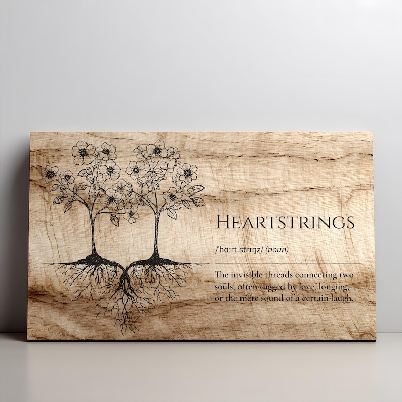 Heartstrings, Wall Decor SVG, PNG, Wedding Unity, Engagement Design ...