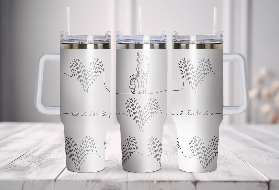 Dad Tumbler Template. Tumbler Wrap SVG Seamless Tumbler Wrap Laser Svg ...