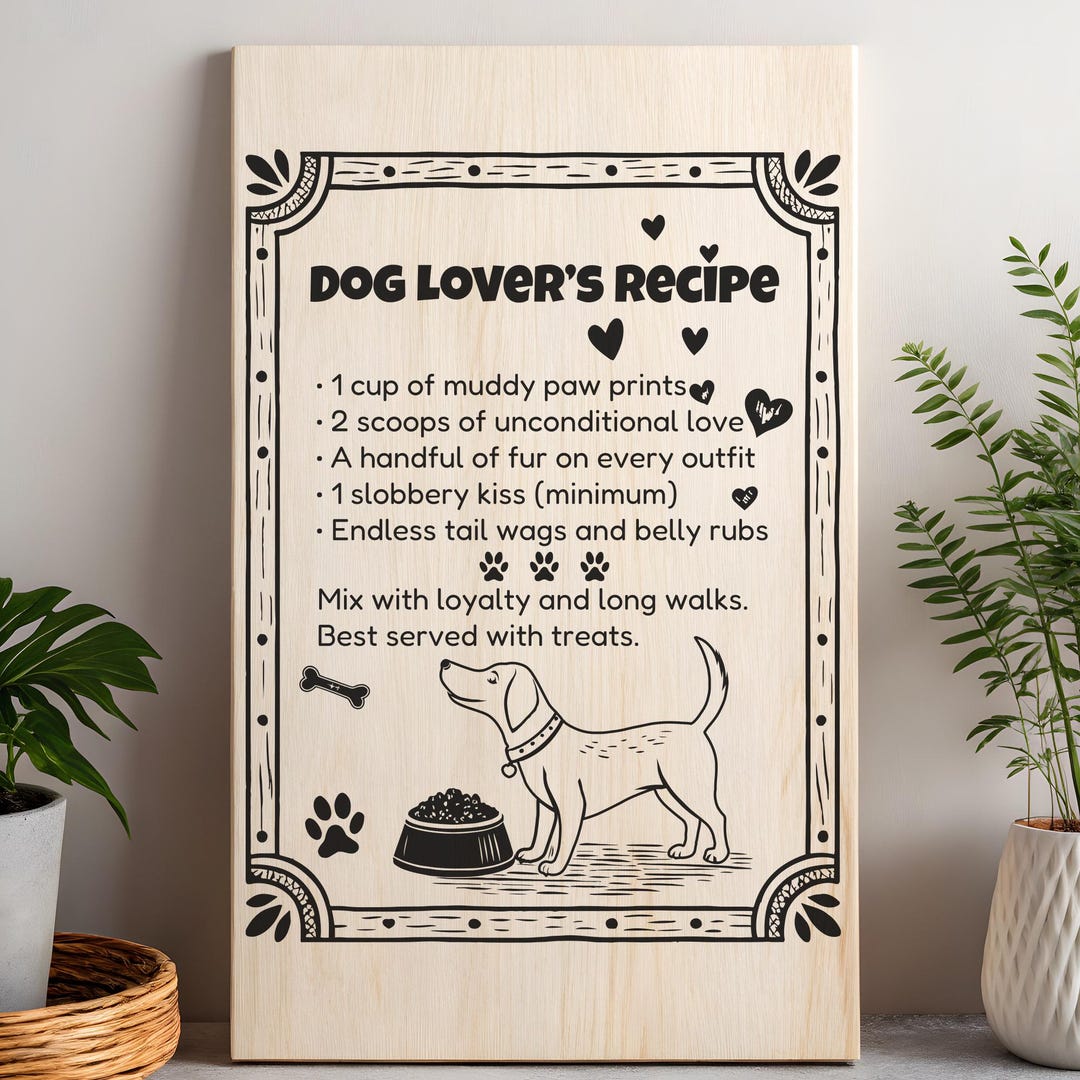 Dog Lover SVG PNG, Charcuterie, Cutting Board Laser Engrave, Dog Laser ...