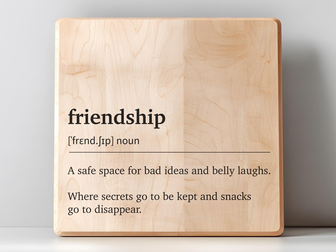 Friendship Definition SVG PNG | Funny Friendship Sign | Laser Engrave ...
