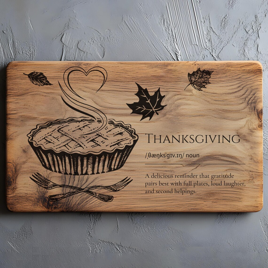 Thanksgiving Definition Svg, Png, Gift Boards, Engraved Board, Laser ...