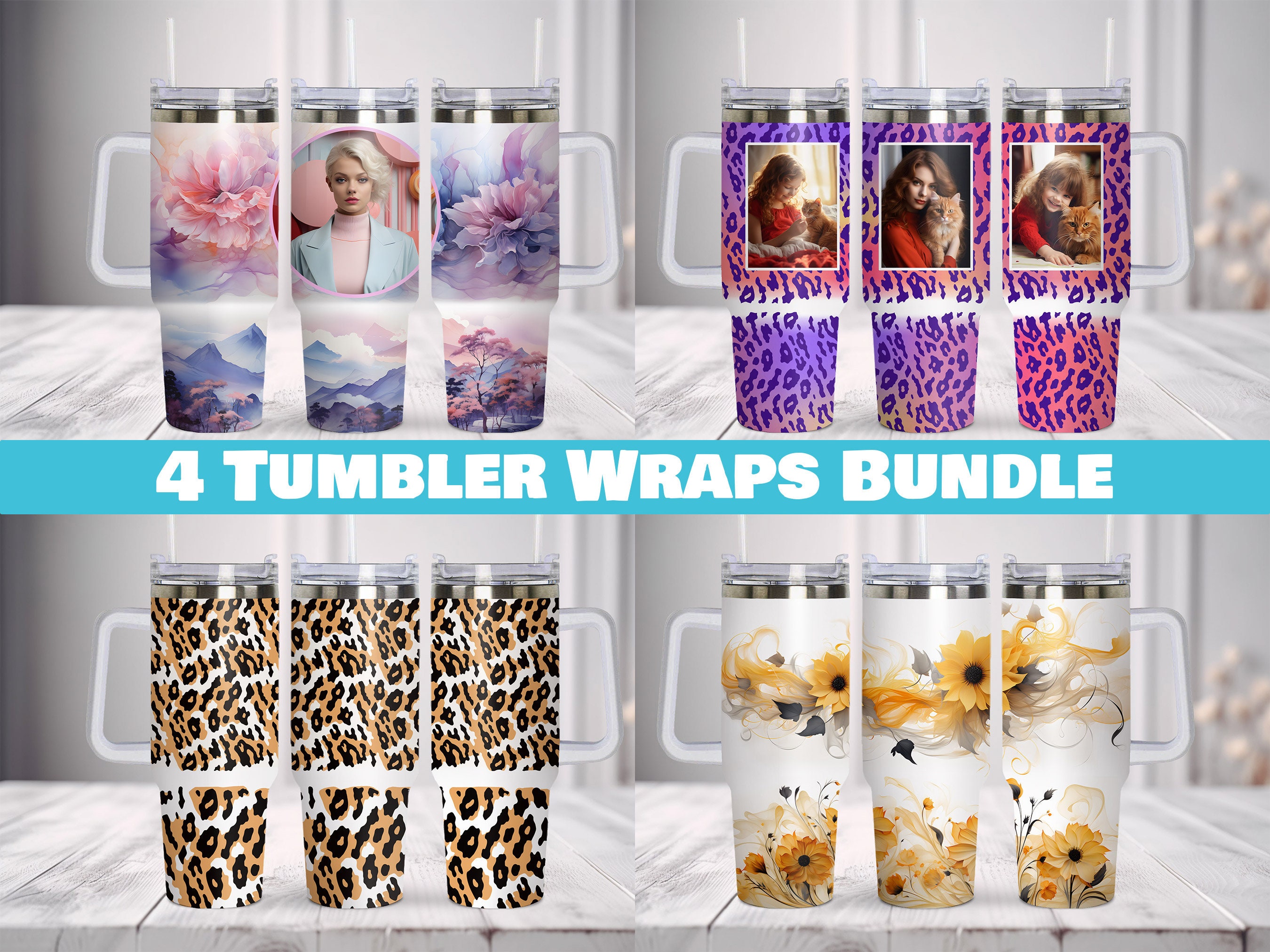 40oz Tumbler Wrap Bundle. Make Your Own Photo Frame Tumbler. 3 Photos ...