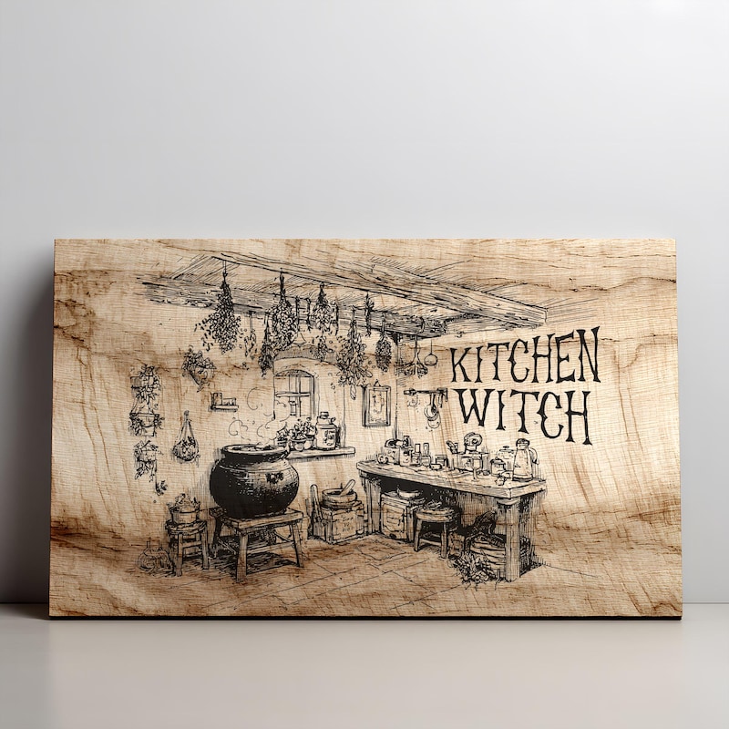 Kitchen Witch Sign - Etsy