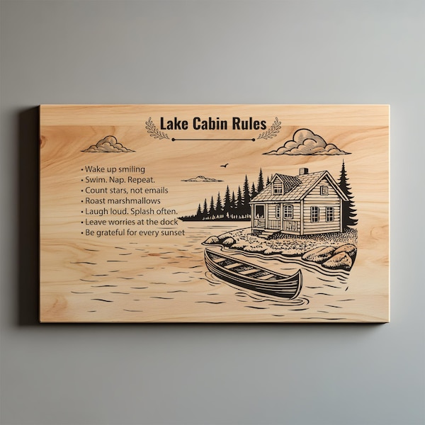 Cabin Rules - Etsy