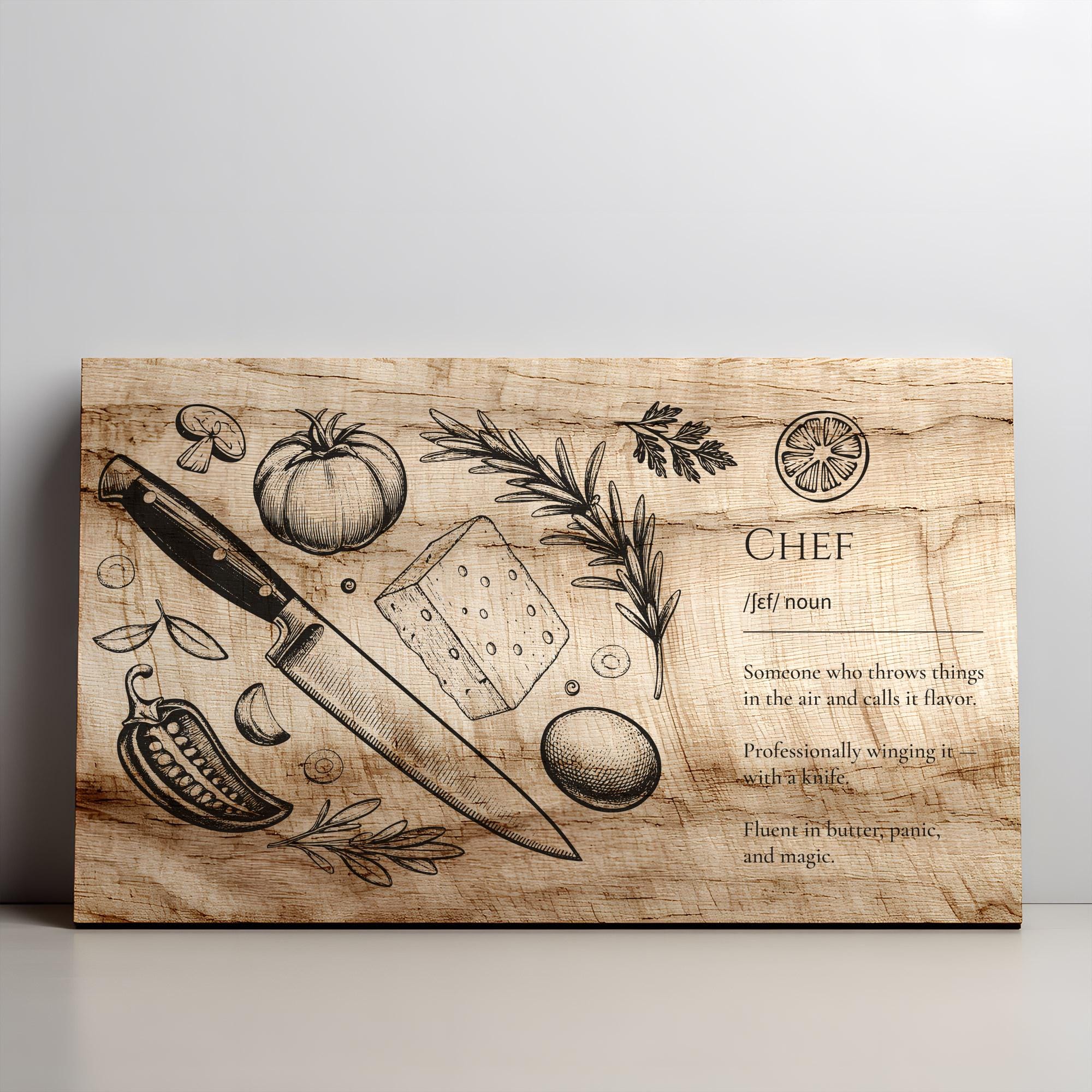 Chef Gifts Cutting Board, Definition Svg, Png, Charcuterie, Cutting ...