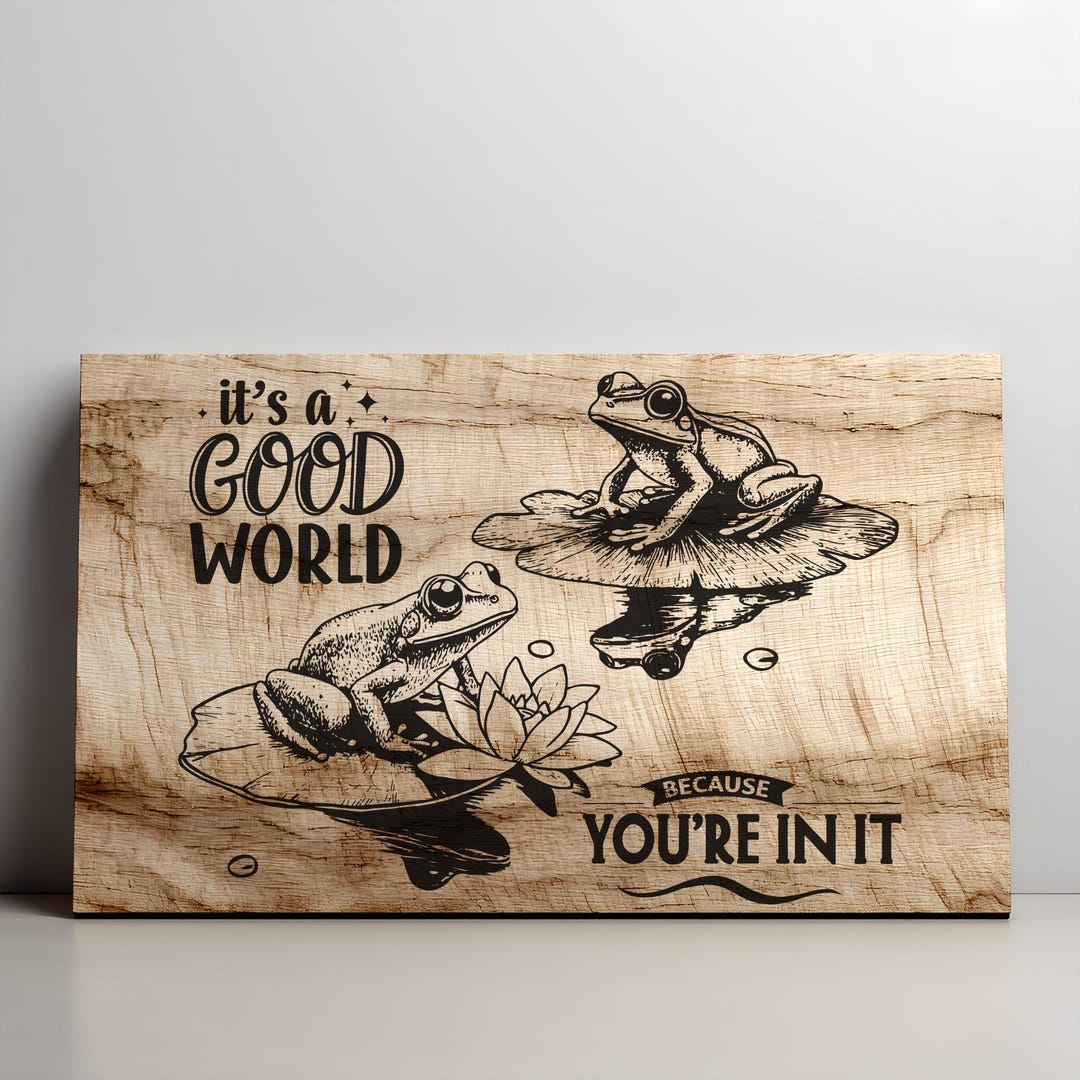 Frog Couple Charcuterie Cutting Board Laser Engrave SVG File, Romantic ...