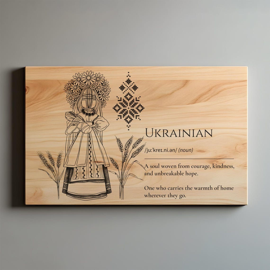 Ukrainian Definition Board SVG PNG, Ukrainian Gift, Motanka Doll ...