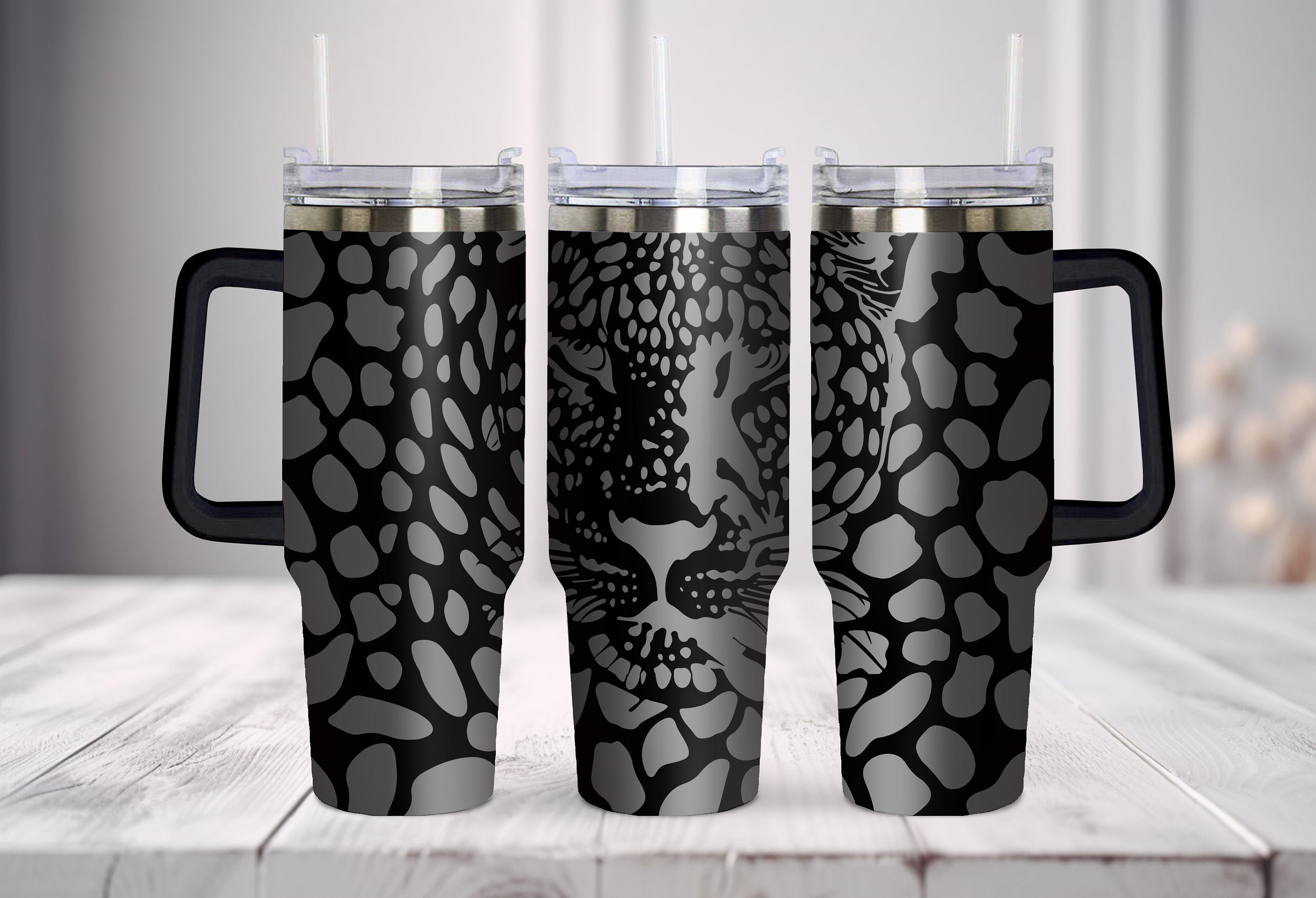 Leopard Pattern Tumbler Template SVG. Tumbler Wrap Laser Svg, Leopard ...