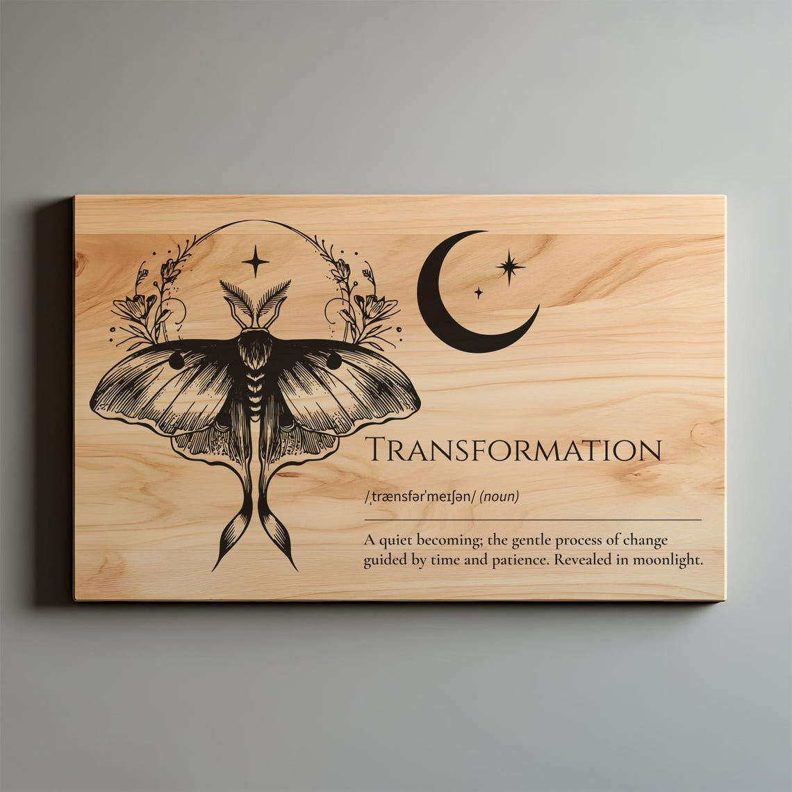Transformation Definition, Cutting Board SVG PNG, Lightburn Laser SVG ...