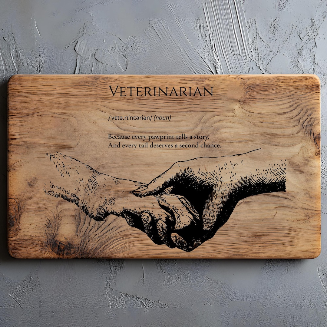 Veterinarian Definition, Vet Clinic Decor, Cutting Board SVG PNG ...
