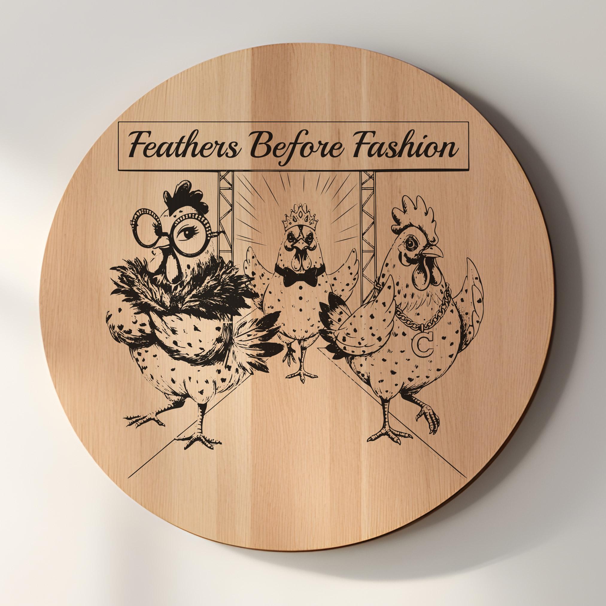 Funny Chicken Cutting Board Laser Engrave SVG, PNG, Chicken Coasters ...