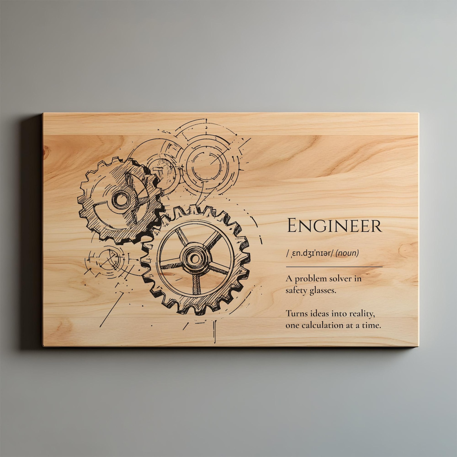 Engineer Description, Cutting Board Laser Engrave SVG PNG, Engineer ...